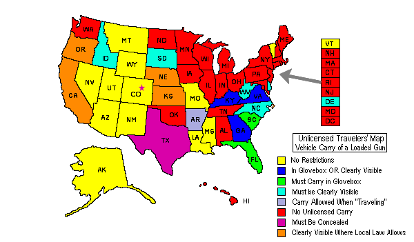 Traveling across country with firearms. | Indiana Gun Owners - Gun ...